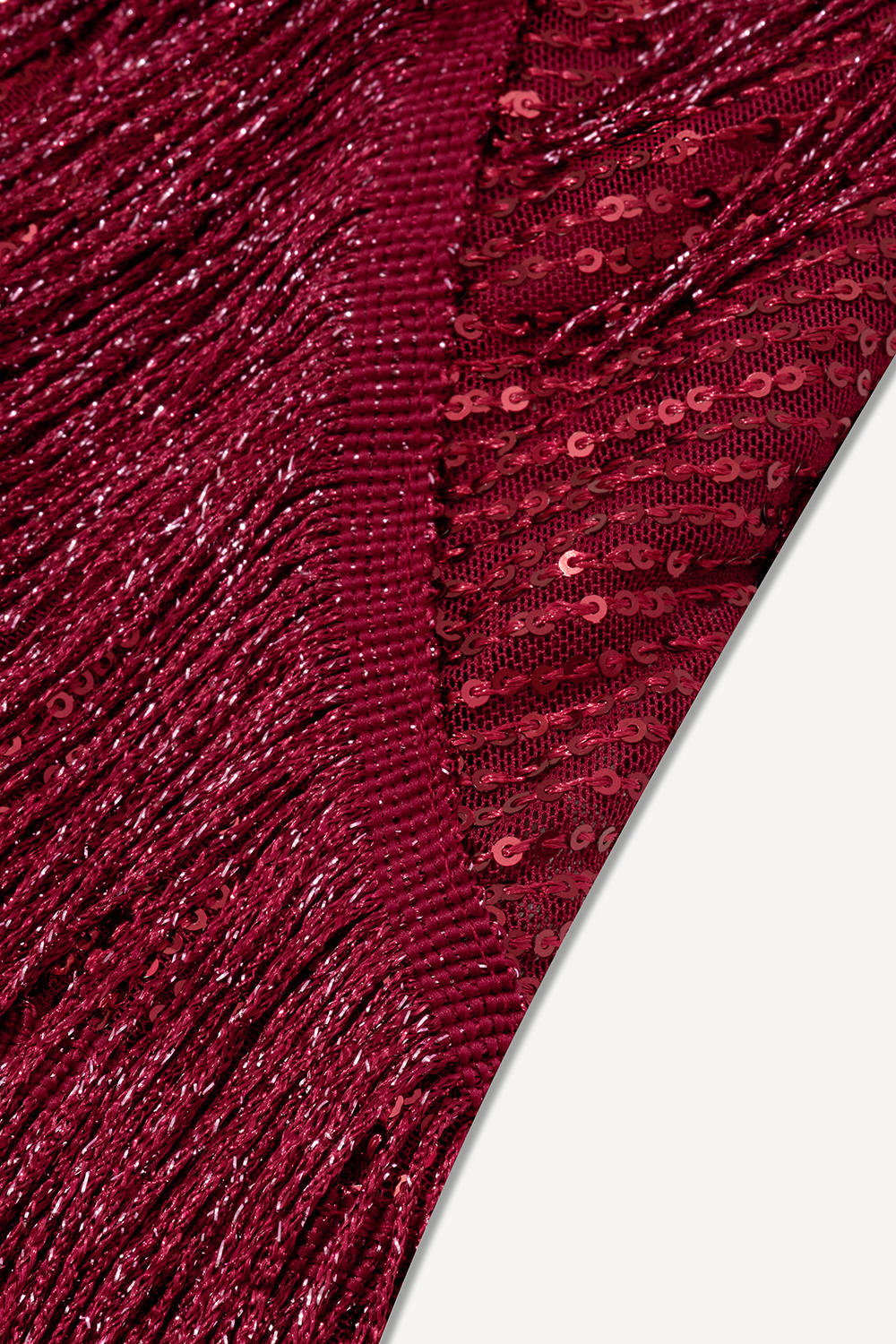 Deep Red 20s Gatsby Flapper Dress | Latin Dance Dress | Pretty Eccentric